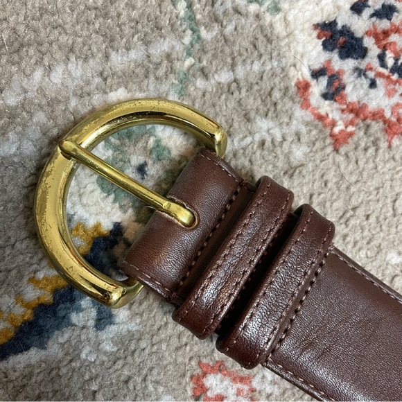 Coach | Accessories | Vintage Coach Leather Belt With Antique Gold ...